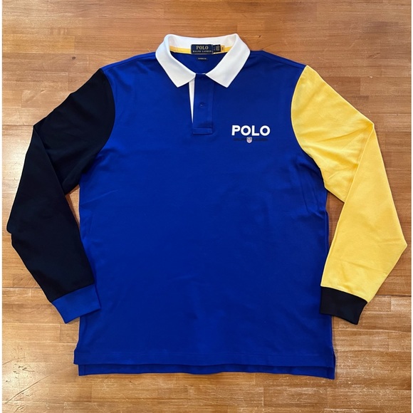 Shirts | Polo Ralph Lauren Colorblock Rugby Shirt | Poshmark